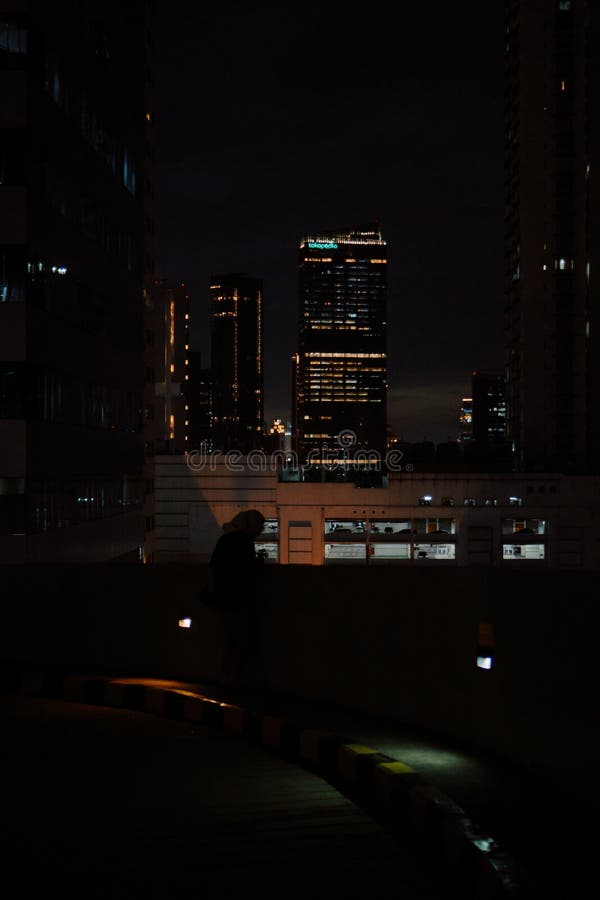 Jakarta Citylight at Night from Above Building Editorial Stock Photo ...