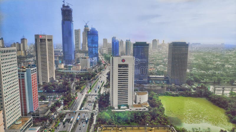 Jakarta Cityscapes in Colors Stock Image - Image of jakarta, cityscapes ...