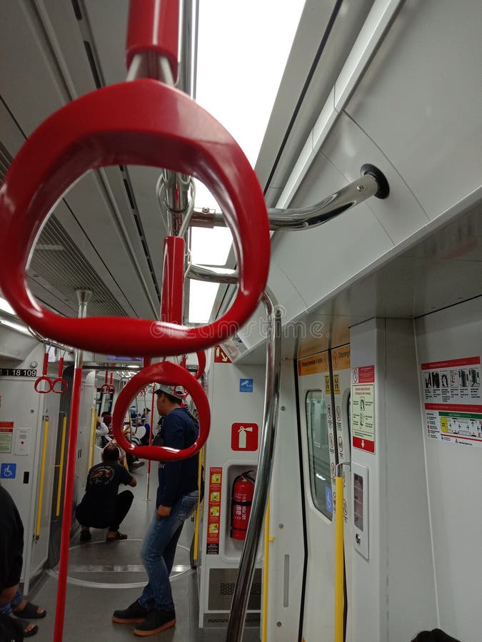 Jakarta commuter rail editorial stock image. Image of tail - 223467129