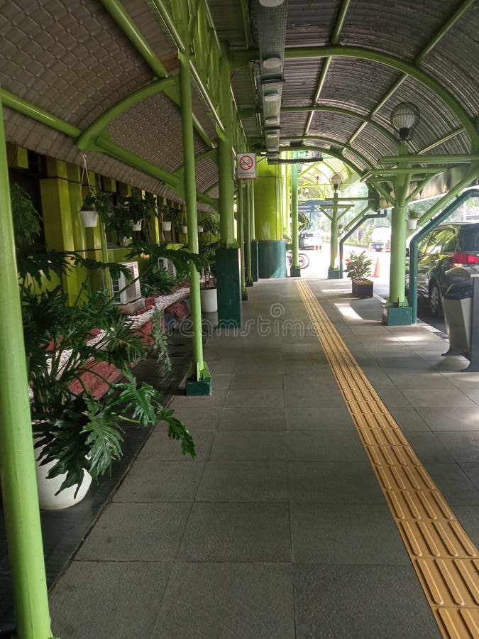 Jakarta Gambir Train Station Stock Image - Image of transport, flower ...