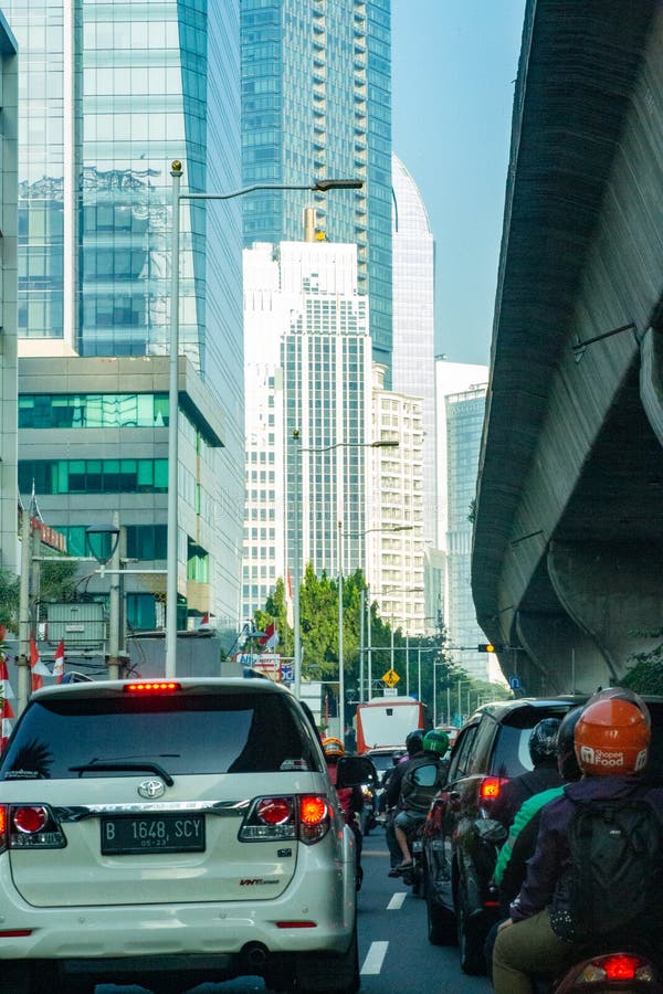 Downtown of Jakarta Traffic Situation on Rush Hour Editorial ... Downtown of Jakarta Traffic Situation on Rush Hour Editorial ...