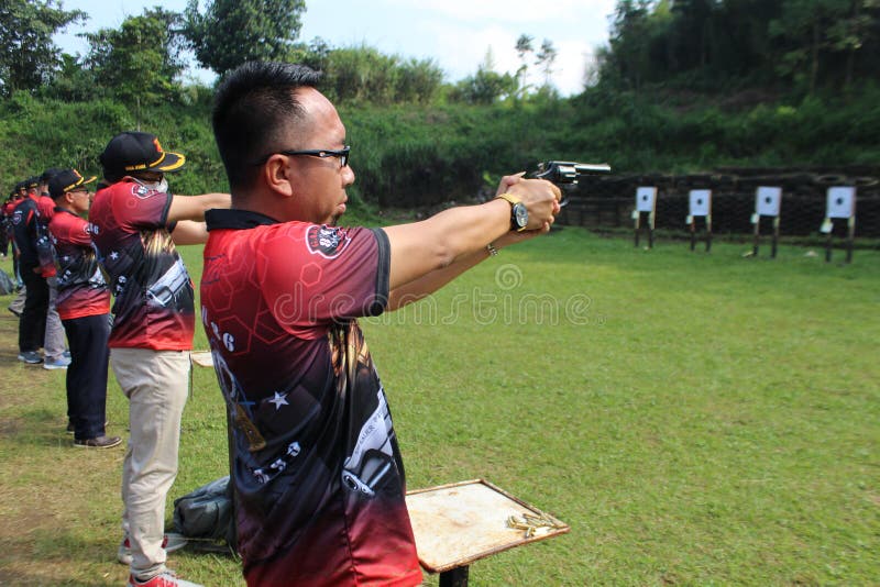 A Men Doing Shooting Learning Activities Editorial Stock Photo - Image ...