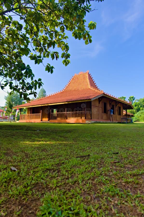Simple Joglo Yogyakarta Traditional House Stock Photo - Image of house ...