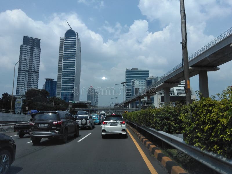 Jakarta Indonesia Raya editorial stock image. Image of highway - 259262764