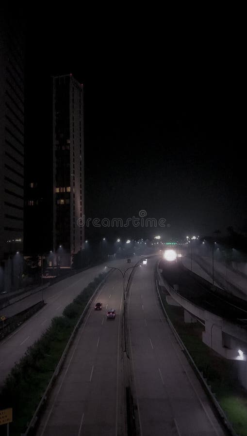 Jakarta, Indonesia Street stock image. Image of dusk - 237602637