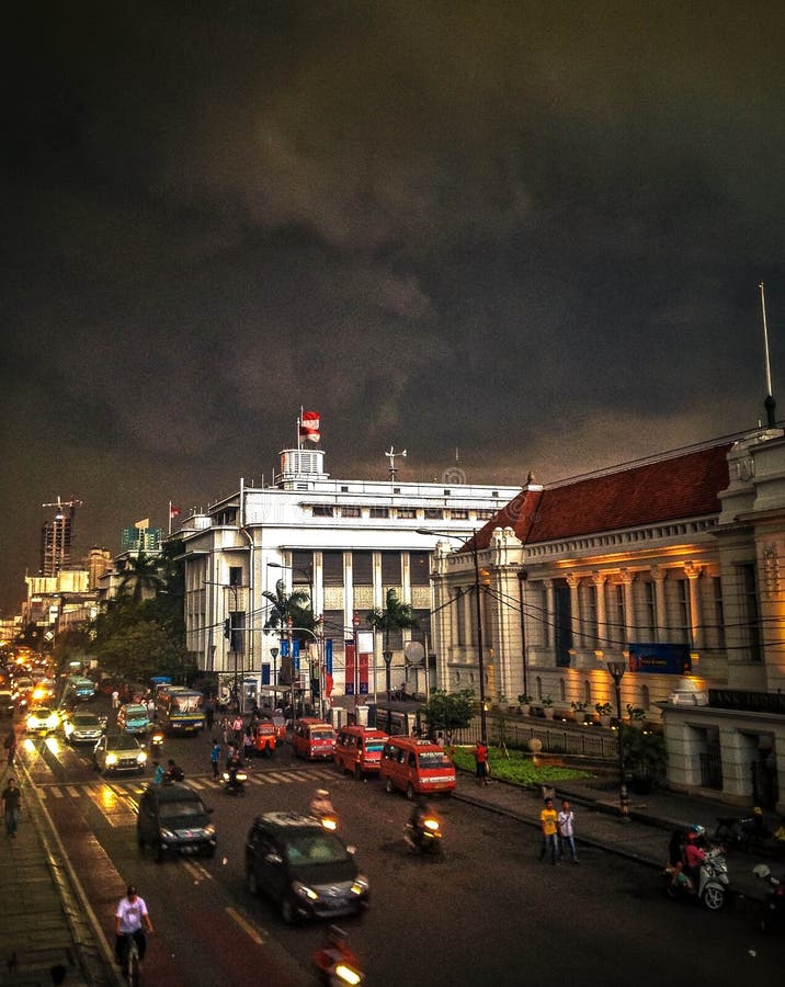 Jakarta kota editorial photo. Image of town, background - 92566921