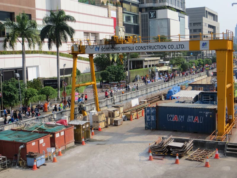 Jakarta MRT Project editorial image. Image of downtown - 95933480