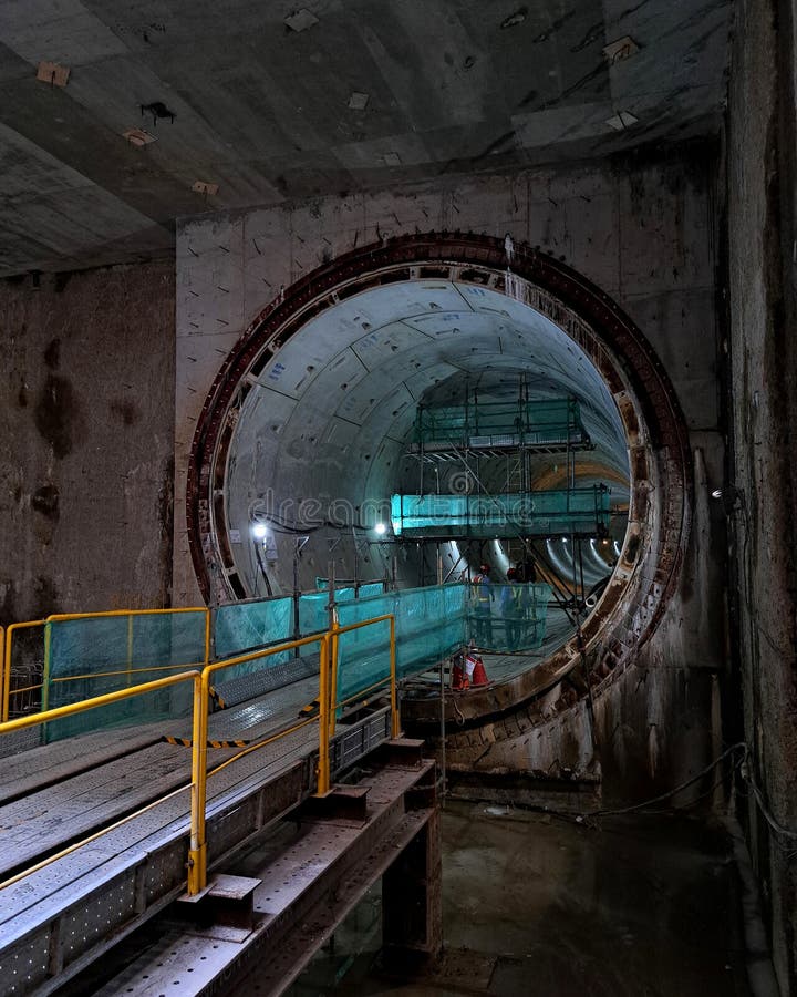 Jakarta MRT Tunnel Project. Stock Photo - Image of infrastructure ...