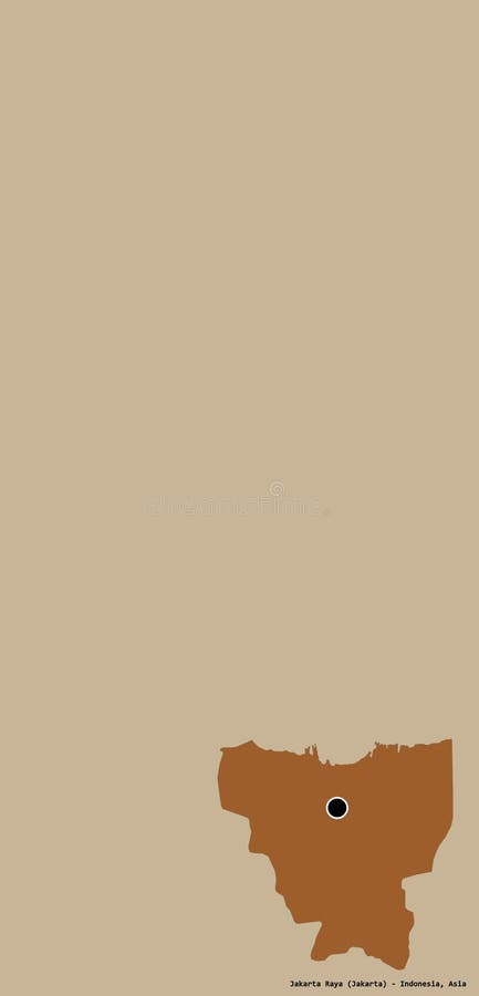Jakarta Raya, Special District of Indonesia, on Solid. Pattern Stock ...