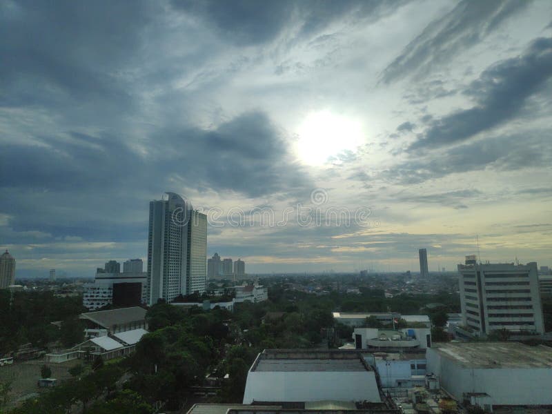 Jakarta Sunset City View stock photo. Image of jakarta - 240825544