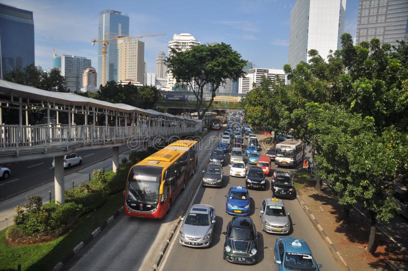 Jakarta Transportation editorial stock image. Image of lifestyle - 52063989