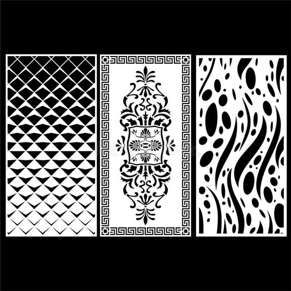 Jali Pattern Vector and Laser Design Decorative SVG AA05D Stock ...