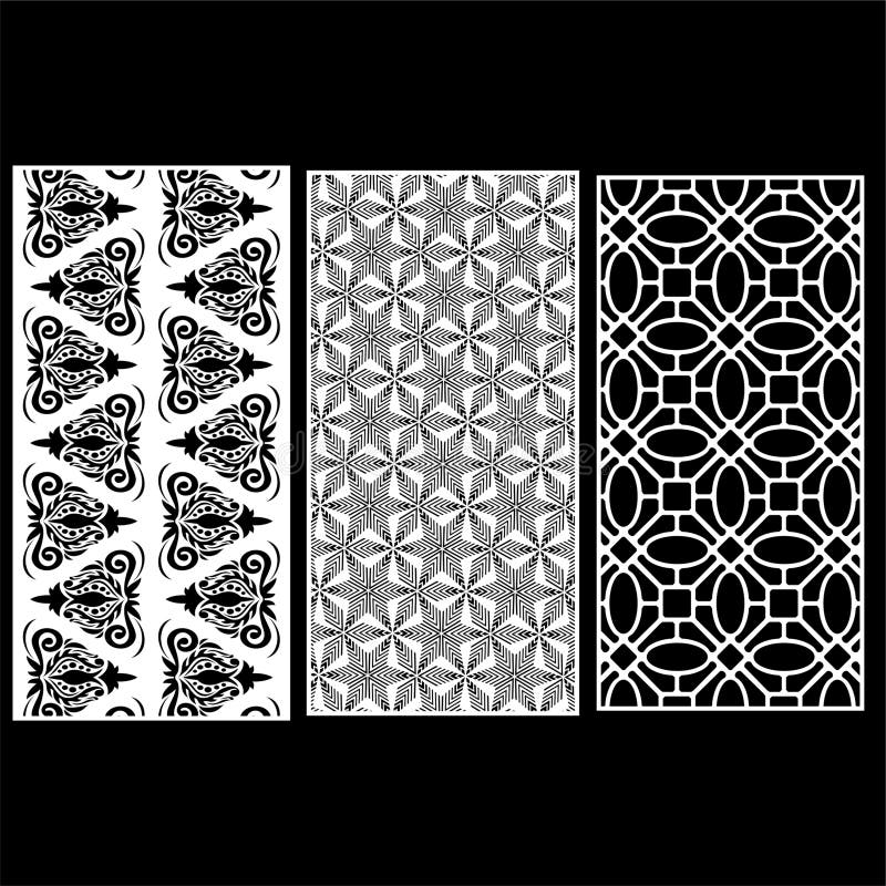 Jali Pattern Vector and Laser Design Decorative SVG AA10D Stock ...