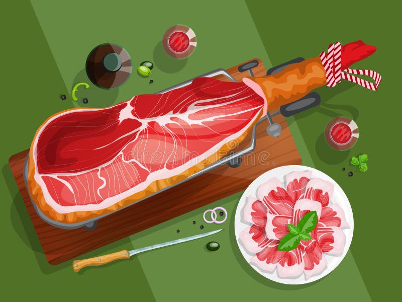 Jamon Ilustraciones Stock, Vectores, Y Clipart – (21,743 Ilustraciones ...
