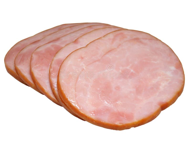 Jamón rebanado foto de archivo. Imagen de nutritivo, comida - 3516782