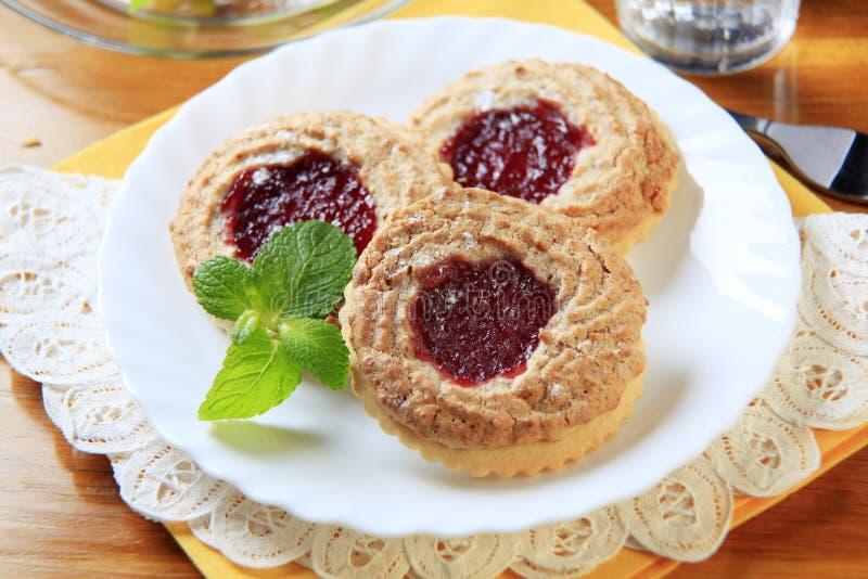 Jam biscuits stock photo. Image of confectionery, sweet - 13483708