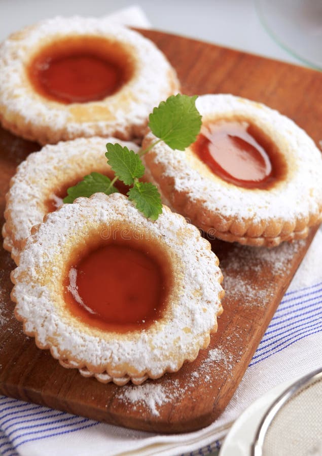 Jam biscuits stock image. Image of cutting, fruit, breakfast - 19944117