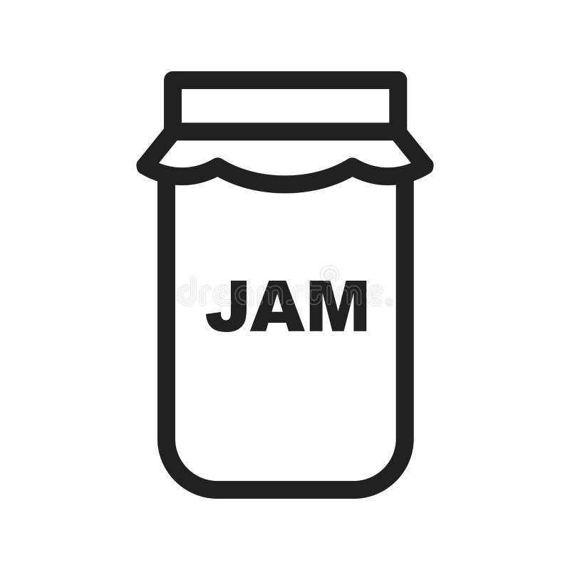 Jam Bottle stock vector. Illustration of food, juice - 87497079