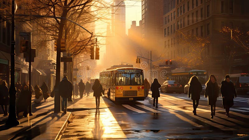 Jam busy morning stock illustration. Illustration of chaotic - 307612469