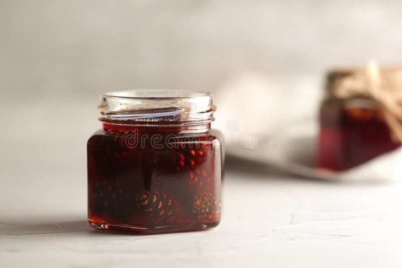 Jam with Cones is on the Table Stock Photo - Image of closeup, cone ...