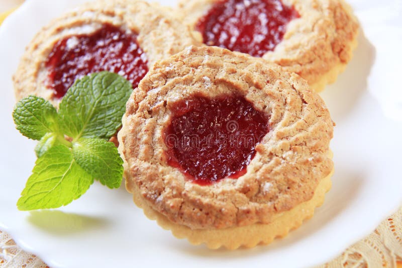 Jam cookies stock photo. Image of jelly, topping, sweet - 21793120