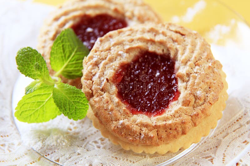 Jam cookies stock photo. Image of cookies, meringue, snack - 23823380