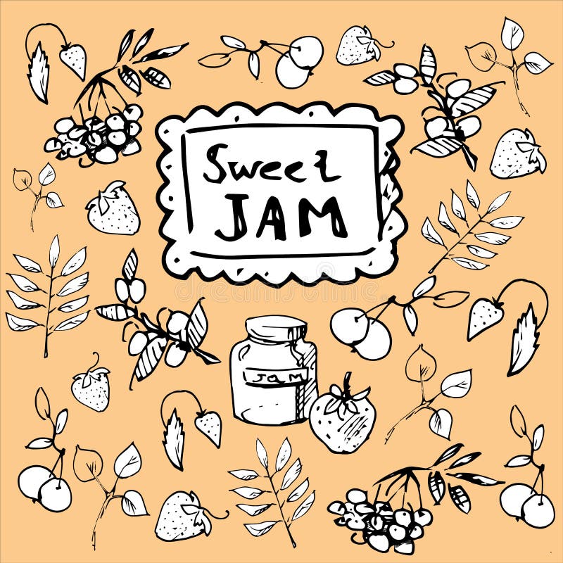 Jam stock illustration. Illustration of natural, greenery - 67108912