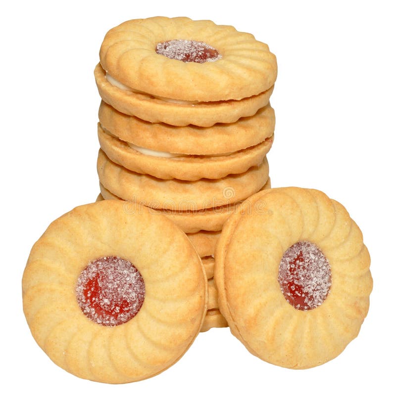 Jam Filled Biscuits stock photo. Image of biscuits, diet - 33982086