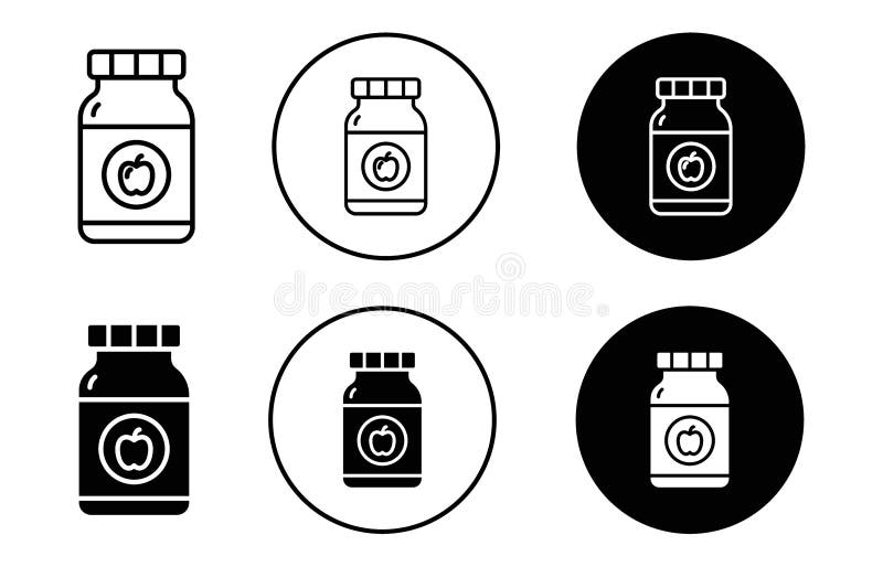 Jam icon stock vector. Illustration of container, outline - 325374846