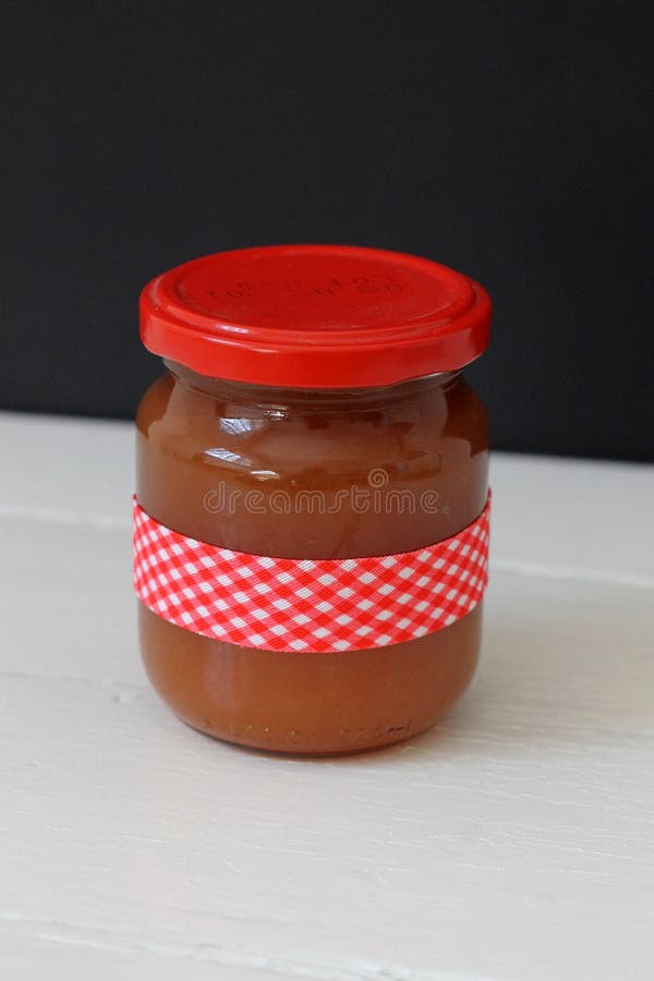 Jam in jar stock photo. Image of purple, strawberry, delicious - 39808822