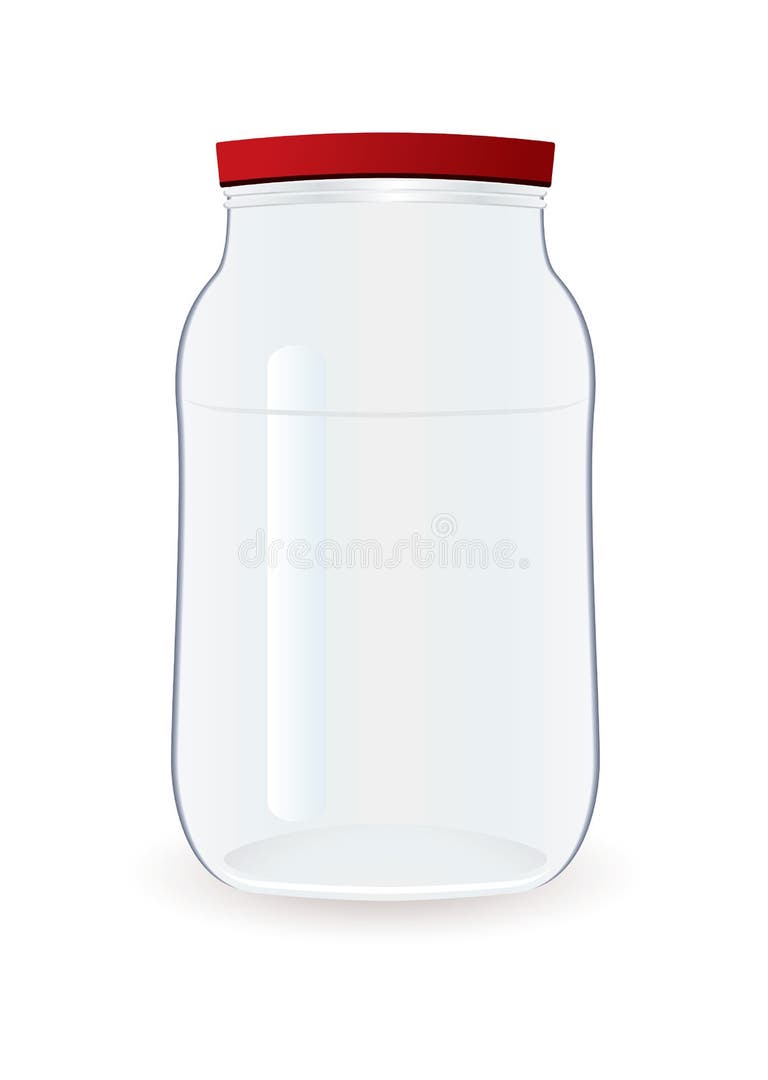 Empty Transparent Glass Jam Jar Stock Illustrations – 1,442 Empty ...