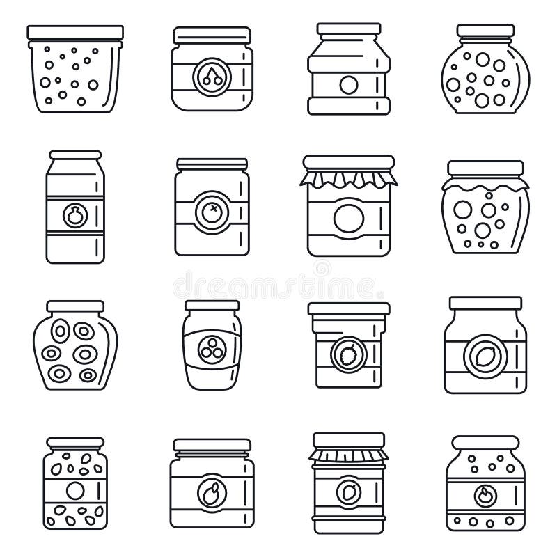 Jam Jar Outline Stock Illustrations – 1,859 Jam Jar Outline Stock ...