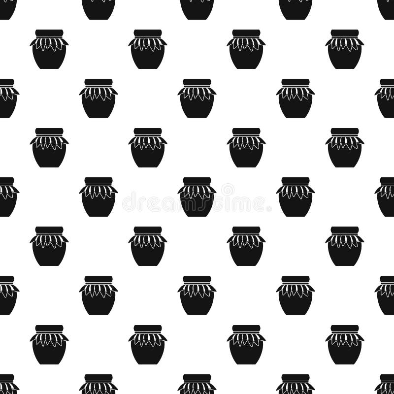 Jam Jar Pattern, Simple Style Stock Vector - Illustration of ...