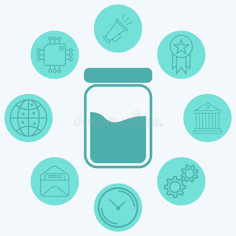 Jam Jar Vector Icon Sign Symbol Stock Illustration - Illustration of ...