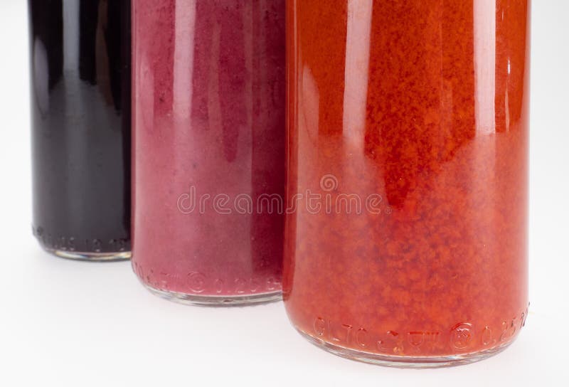Jam and Juice in a Glass Container Stock Image - Image of container ...