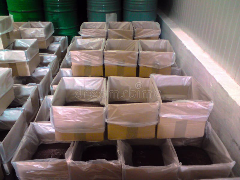 Jam in Packages for Export, Made at the Factory. Jam in Boxes in ...
