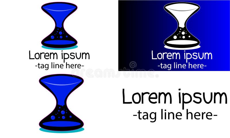 Hourglass is a Time-based Company Logo Stock Illustration ...