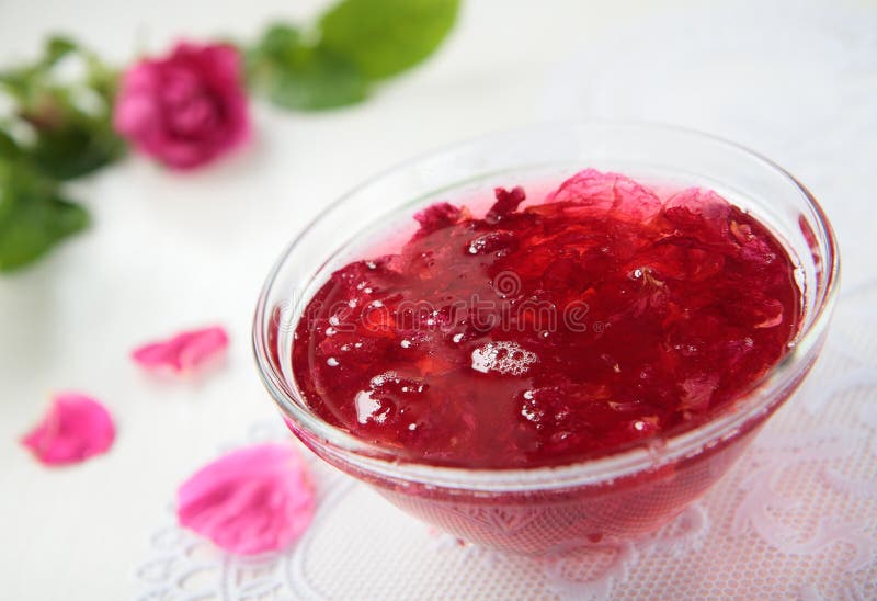 Jam of the Petals of Dog Rose Stock Photo - Image of white, sweet: 25551412