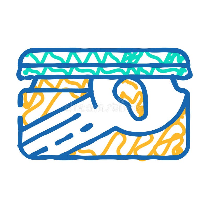 Jam or Puree Mango Container Icon Doodle Illustration Stock ...