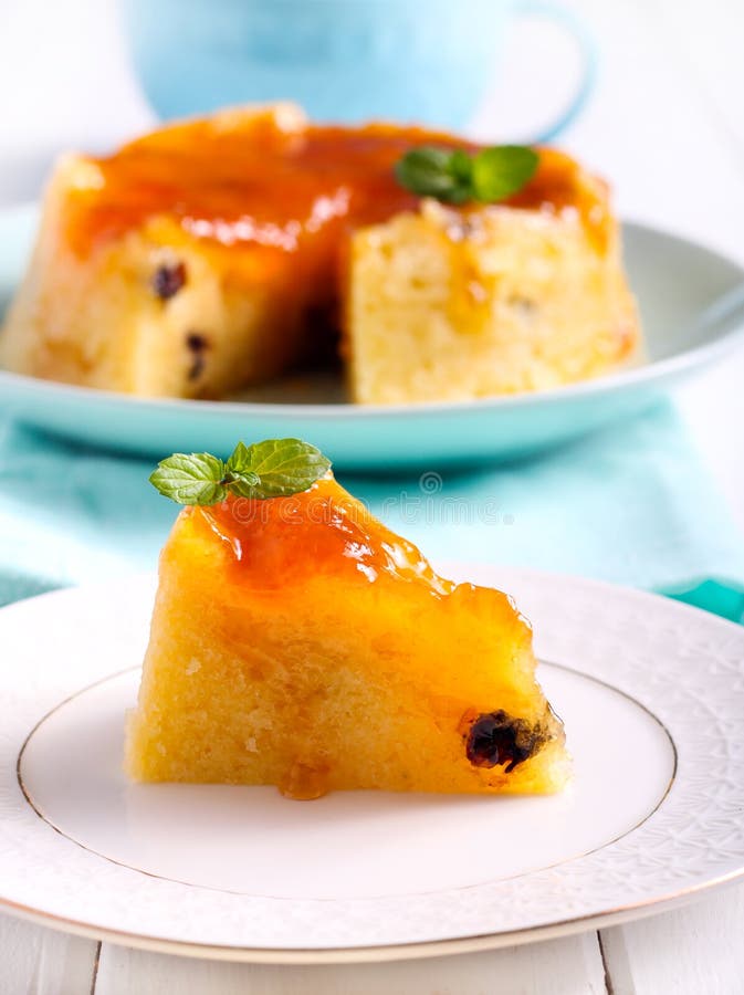 Jam and raising pudding stock photo. Image of currants - 78104456