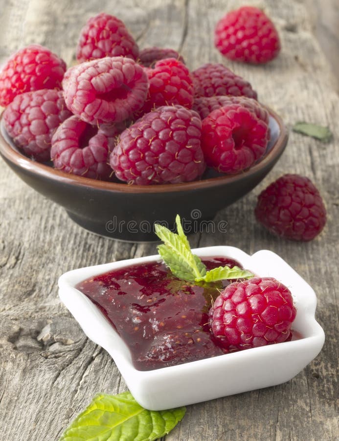 Jam of raspberries stock image. Image of marmalade, delicious - 25256029