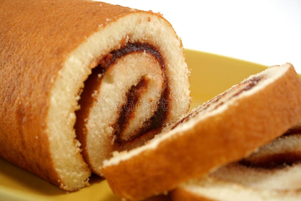 Jam Roll 2 stock photo. Image of sliced, dessert, tooth - 3099798