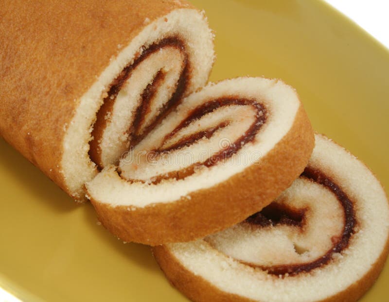 Jam Roll 2 stock photo. Image of sliced, dessert, tooth - 3099798