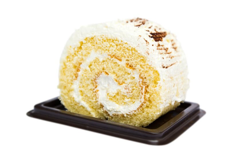 Jam Roll Cream Vanilla stock image. Image of dairy, chocolate - 32381721