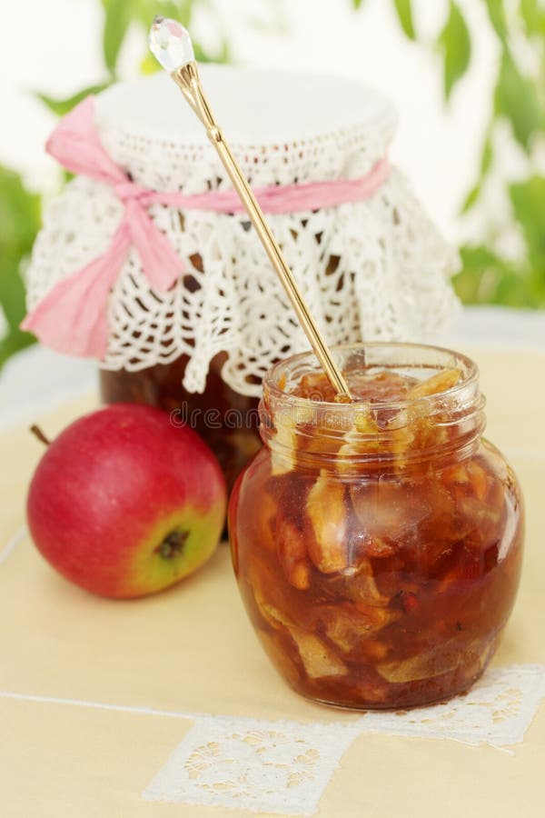Jam with a spoon stock photo. Image of pectin, kitchen - 34718728