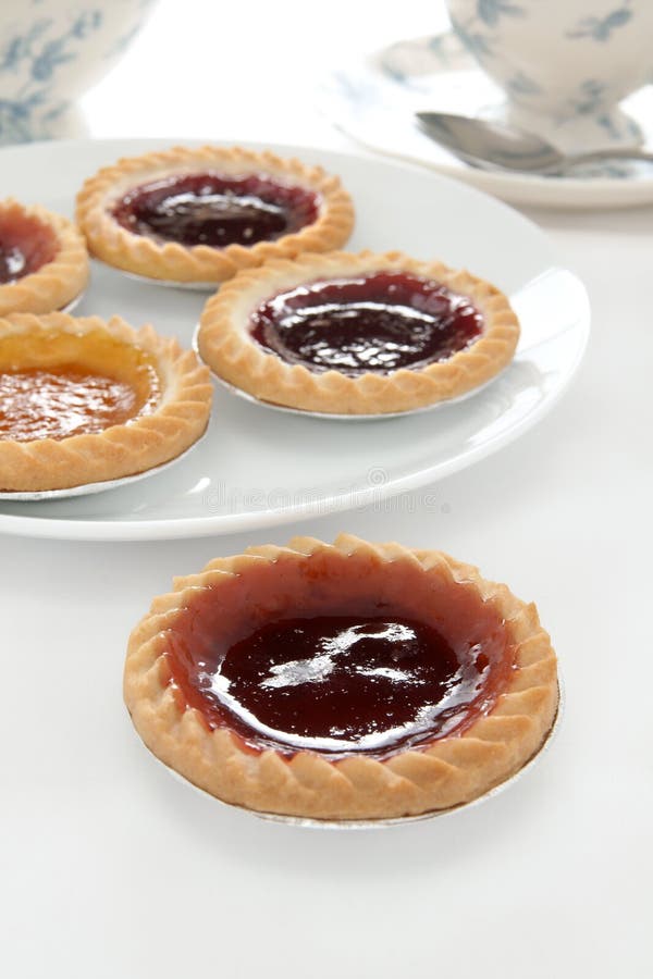 Jam Tarts and Afternoon Tea Stock Photo - Image of tasty, crust: 35051674