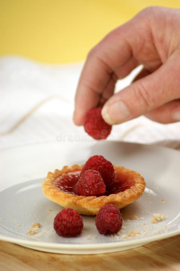 Jam Tarts with Sweet Raspberries Stock Image - Image of healthy, tart ...