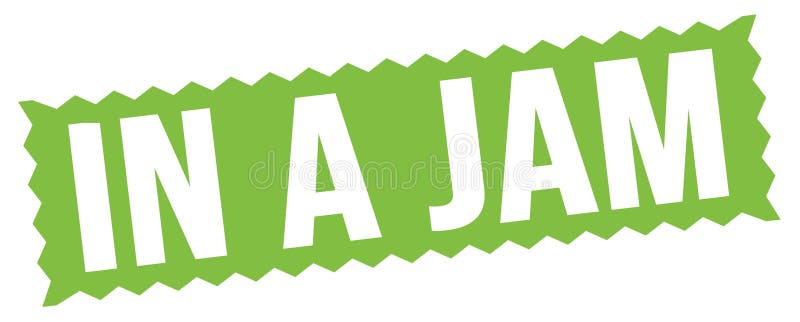 In a JAM Text Written on Green Stamp Sign Stock Illustration ...