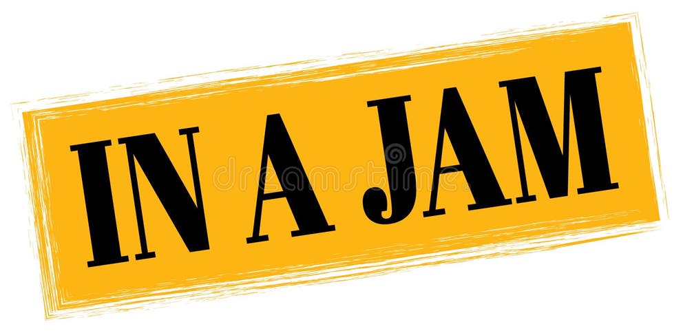 In a JAM Text Written on Orange-black Stamp Sign Stock Illustration ...