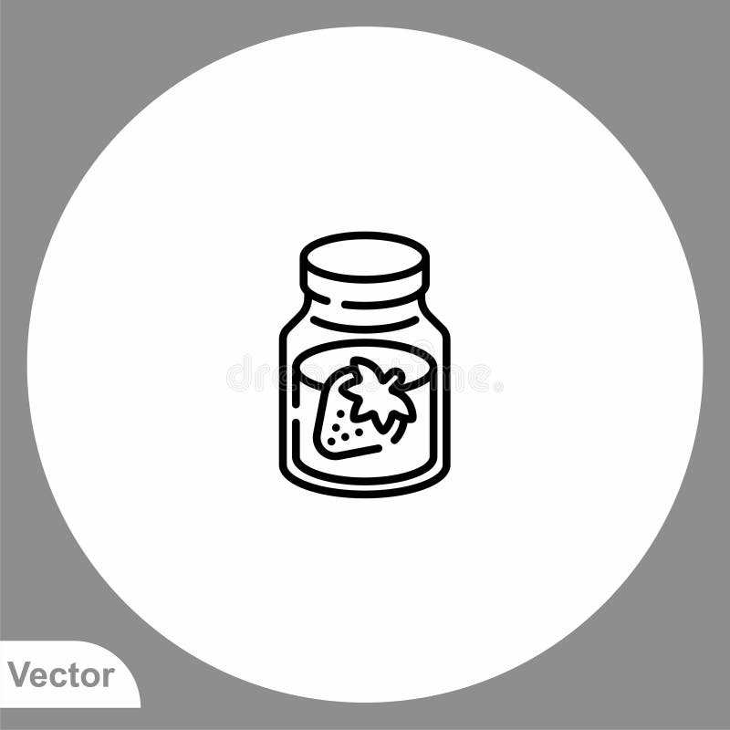 Jam Vector Icon Sign Symbol Stock Vector - Illustration of logo ...